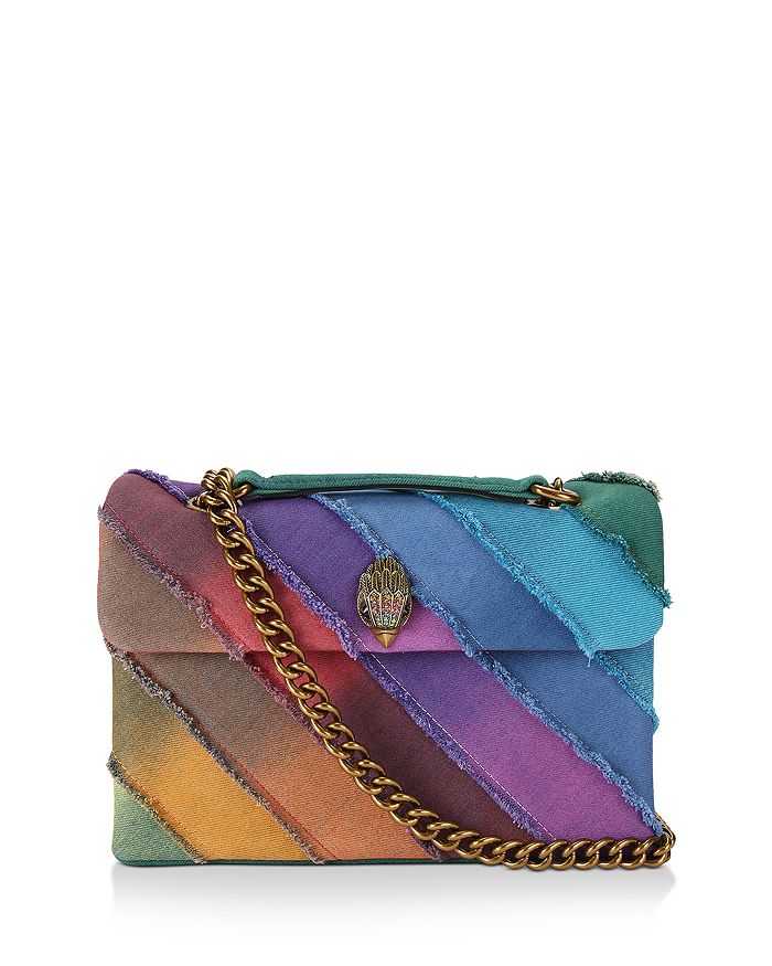 KURT GEIGER LONDON Kensington Multicolor Denim Crossbody Bag ...