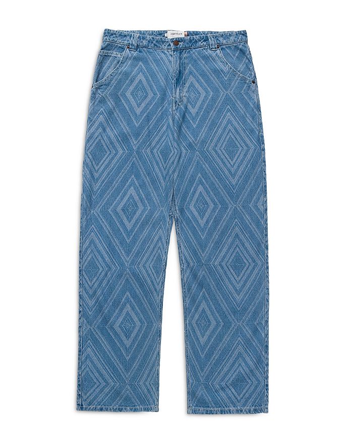 Honor the Gift Diamond Pattern Denim Pants | Bloomingdale's