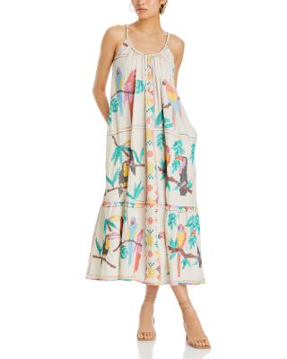 FARM Rio Stitched Birds Scarf Maxi Dress | Bloomingdale's