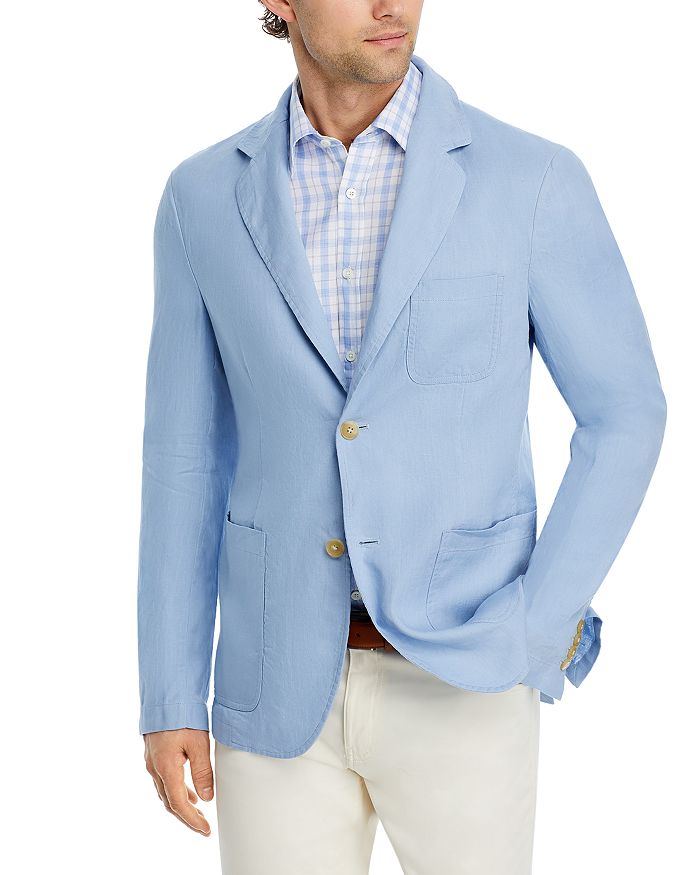 Canali Garment Dyed Linen Unstructured Sport Coat | Bloomingdale's