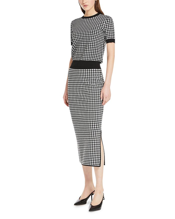 Max Mara Studio Epoca Knit Top & Dalmine Jacquard Pencil Skirt | Bloomingdale's