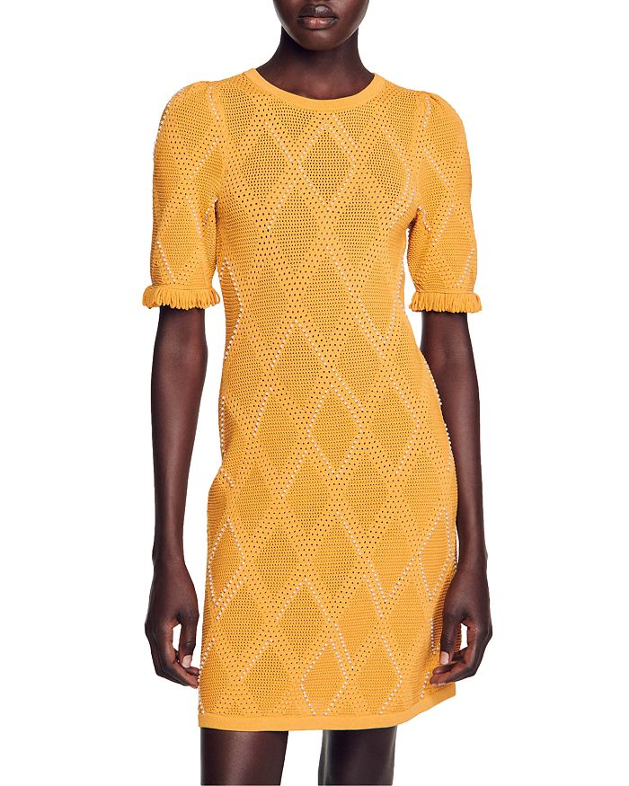 Sandro Gipsy Embellished Knit Dress | Bloomingdale's