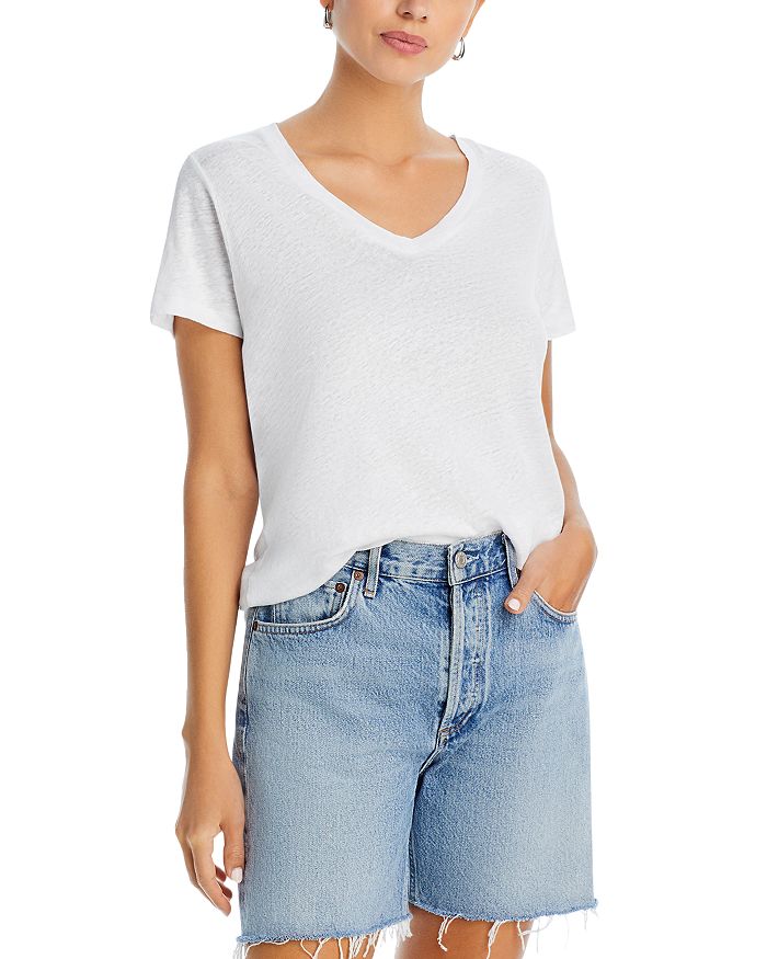 Vineyard Vines Linen V Neck Tee | Bloomingdale's