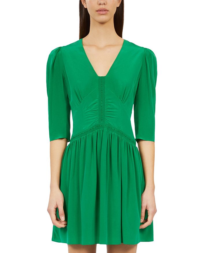 The Kooples Shirred Mini Dress | Bloomingdale's