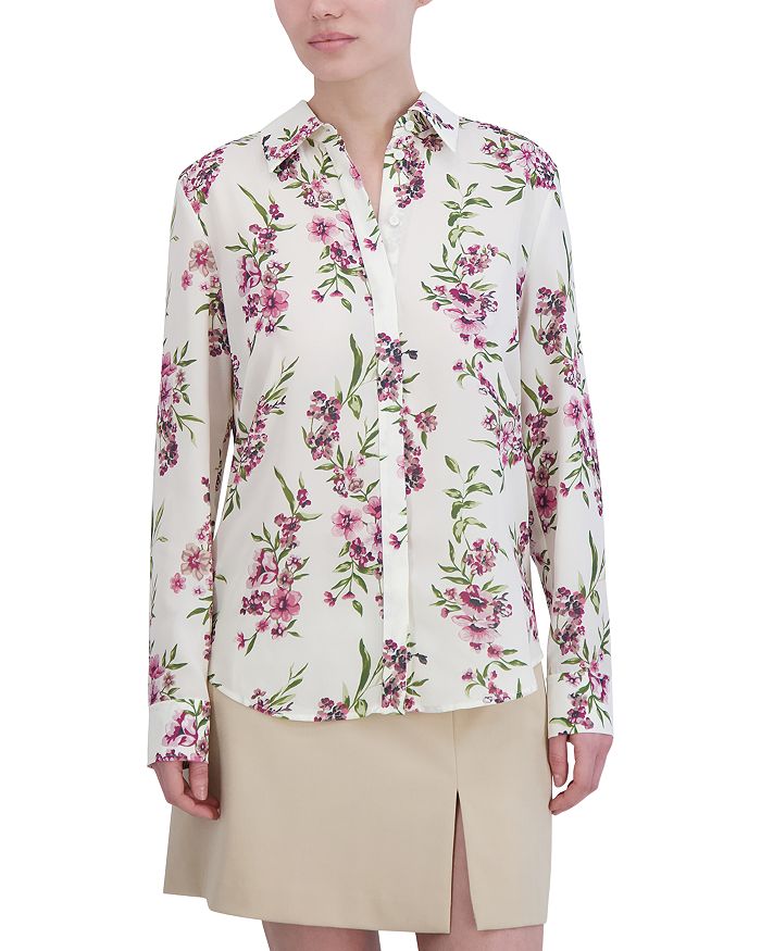 BCBGMAXAZRIA Floral Button Down Shirt | Bloomingdale's