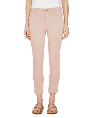 AG Prima Mid Rise Crop Jeans in Rose Cloud | Bloomingdale's