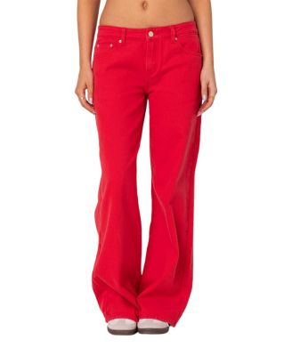 Click here for Edikted Roman Low Rise Slouchy Jeans prices