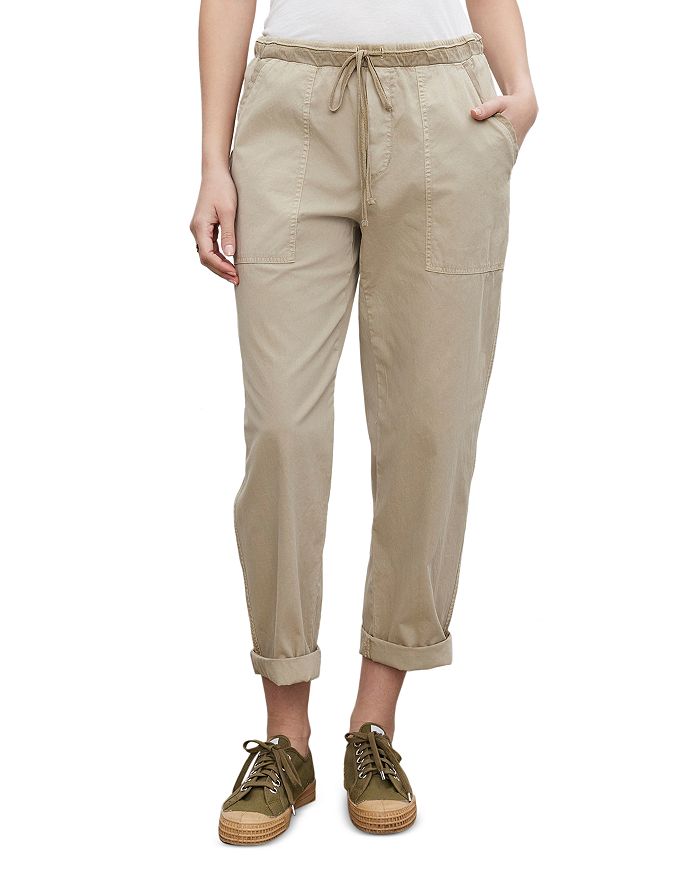 Velvet by Graham & Spencer Misty Drawstring Cotton Pants | Bloomingdale's