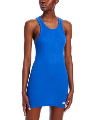 Alexander Wang Ribbed Knit Racerback Tank Dress | Bloomingdale's