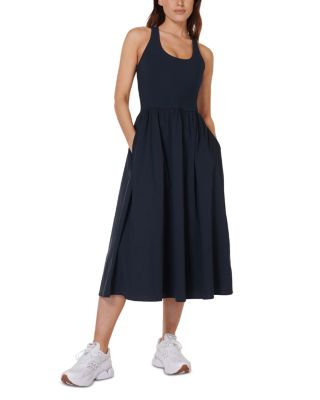 Click here for Sweaty Betty Explorer Ribbed Midi Dress prices