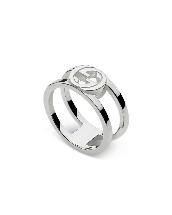 Gucci Sterling Silver Interlocking Ring | Bloomingdale's