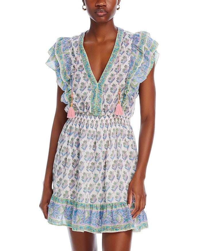 Bell Phoebe Ruffle Mini Dress | Bloomingdale's