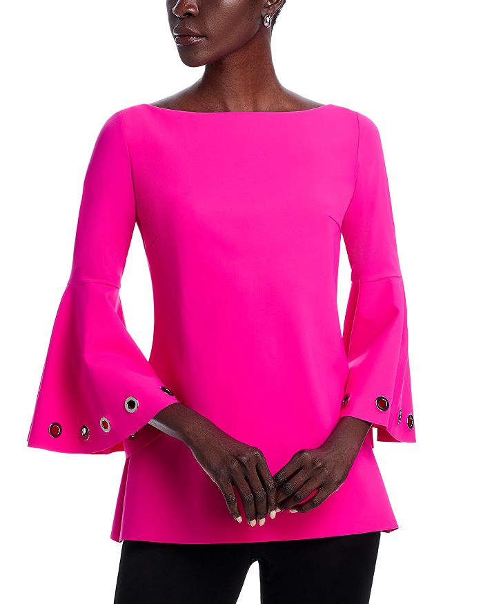 Chiara Boni La Petite Robe Natty Bell Sleeve Top | Bloomingdale's