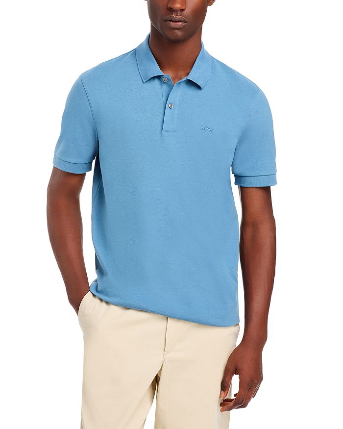 BOSS Pallas Cotton Regular Fit Polo Shirt | Bloomingdale's