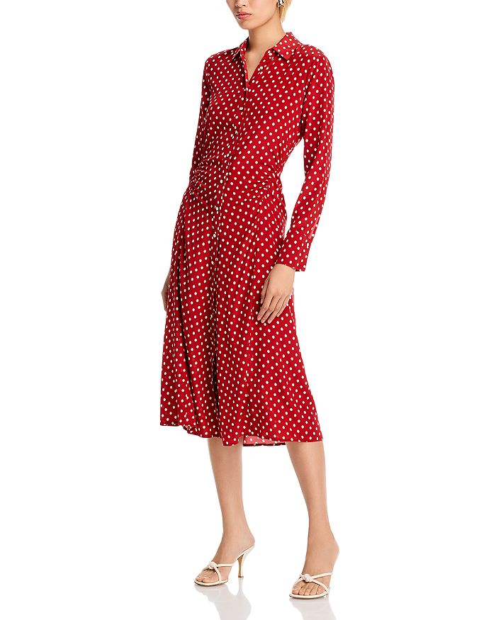 Veronica Beard Lex Dot Print Midi Dress | Bloomingdale's