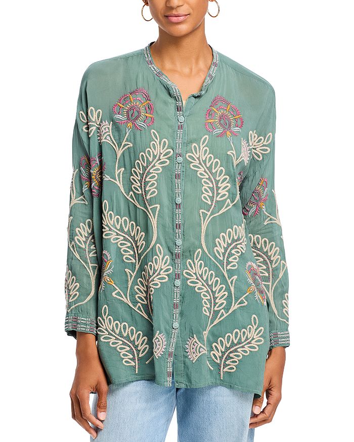 Johnny Was Audrey Embroidered Tunic | Bloomingdale's