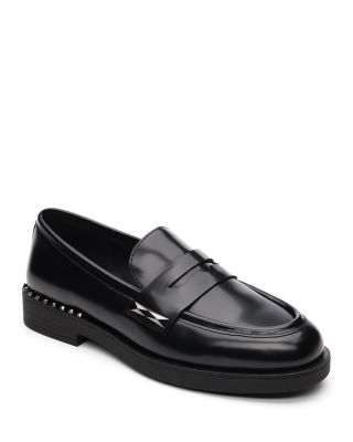 Click here for Ash Womens Whisper Studded Loafer Flats prices