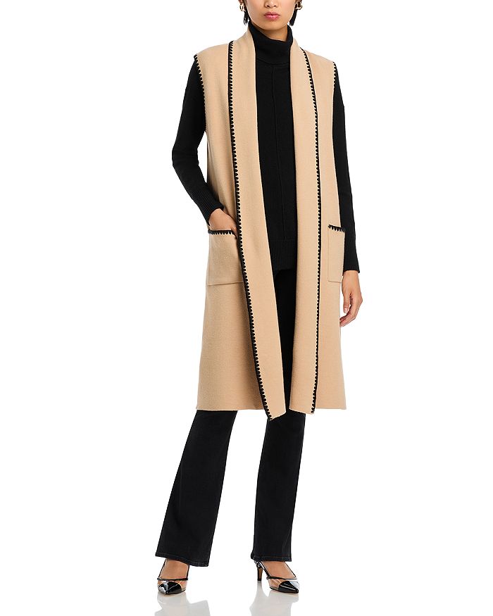 T Tahari Open Front Vest | Bloomingdale's