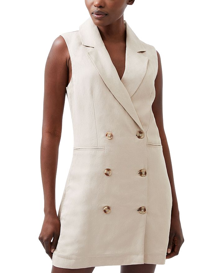 FRENCH CONNECTION Birdie Linen Blend Blazer Dress | Bloomingdale's