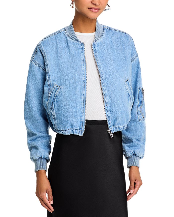 BLANKNYC Denim Bomber Jacket | Bloomingdale's