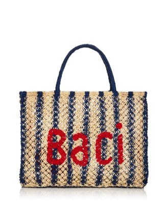 The Jacksons Baci Striped Small Jute Bag | Bloomingdale's