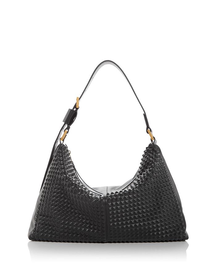 ALLSAINTS Edbury Stud Leather Shoulder Bag | Bloomingdale's