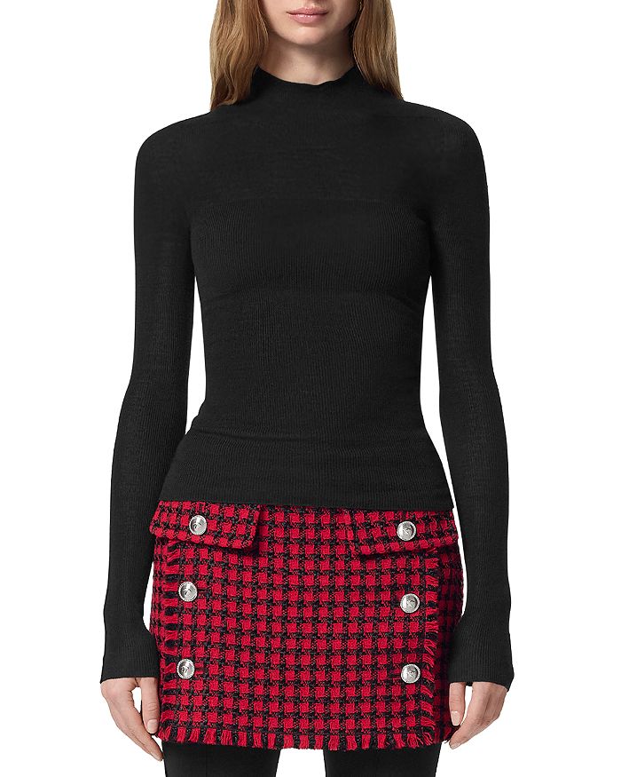Versace Merino Seamless Ribbed Sweater | Bloomingdale's
