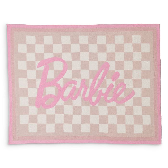 BAREFOOT DREAMS CozyChic Barbie Checkered Throw, 54" x 72" | Bloomingdale's