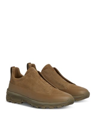 Click here for Zegna Mens Suede Triple Stitch Monte Sneakers prices