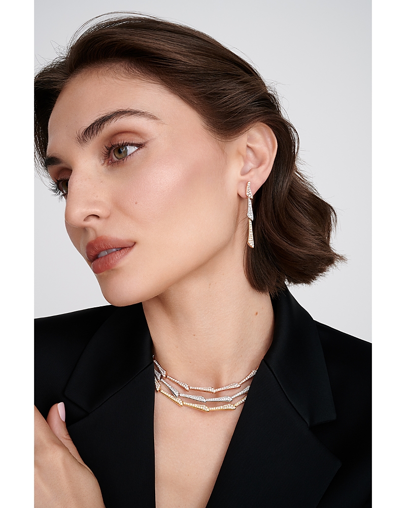 Click here for Piranesi 18K Yellow Gold One Diamond Collar Neckla... prices