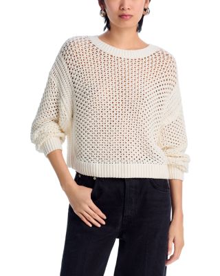 Click here for Aqua Open Stitch Sweater - Exclusive prices