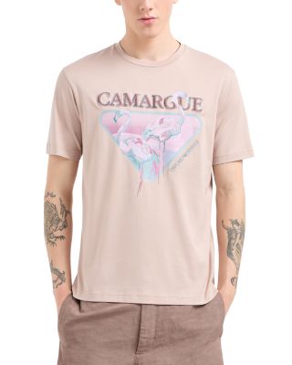 Click here for Emporio Armani Embroidered Flamingo Tee prices
