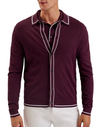 Ted Baker Elmdon Diamond Stitching Button Shirt | Bloomingdale's Men