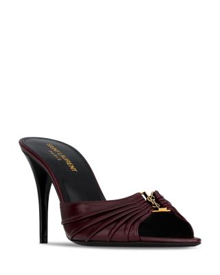Click here for Saint Laurent Womens Babylone Mule Sandals prices