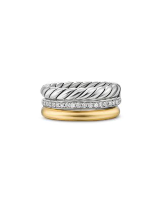 Click here for Dy Mercer Three Row Ring in Sterling Silver with 1... prices