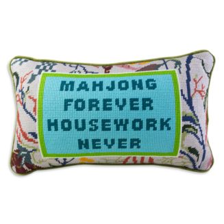 Furbish Studio Mahjong Needlepoint Decorative Pillow | Bloomingdale's
