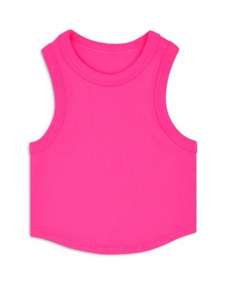 Iscream Girls' Cropped Ribbed Racerback Tank Top Bundle, Pack of 3 ...