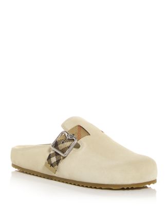 Burberry Women's Urchin Check Clogs | Bloomingdale's Shoes