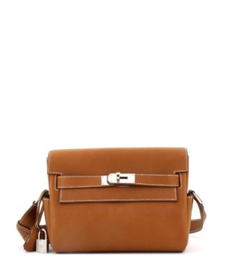 Pre-Owned HERMÈS PM Kelly Messenger Bag Barenia Faubourg | Bloomingdale's