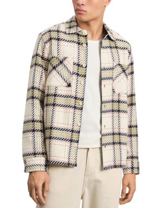 Wax London Whiting Harp Check Overshirt | Bloomingdale's
