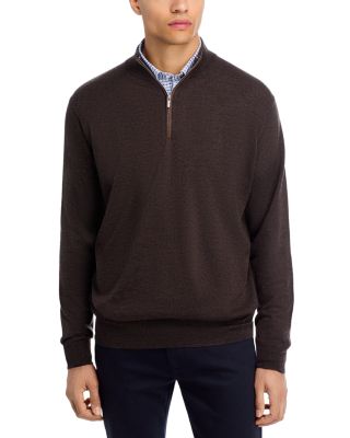 Click here for Peter Millar Autumn Crest Suede Trim Quarter Zip S... prices