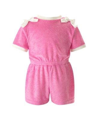 Rachel Riley Girls' Bow Towelling Playsuit - Little Kid, Big Kid ...