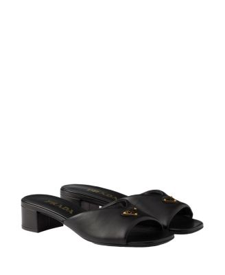 Click here for Prada Womens Padded Nappa Leather Sandals prices
