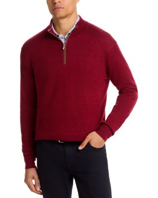 Click here for Peter Millar Autumn Crest Suede Trim Quarter Zip S... prices