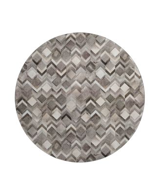 Dalyn Bozeman Washable BM5 8x8 Round Area Rug - Gray