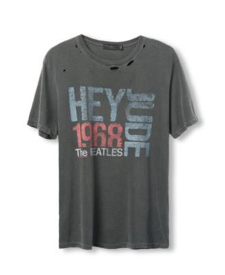 Junk Food Clothing Unisex The Beatles Hey Jude Vintage Destroy Tee