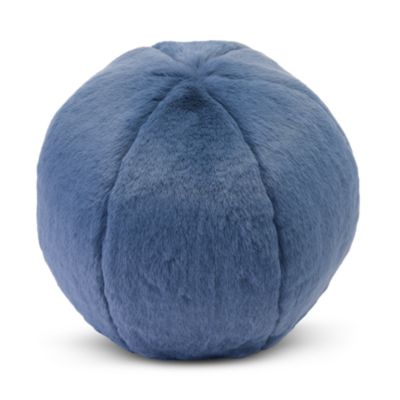 Click here for Aqua Big Rabbit Faux Fur Ball Pillow - Exclusive prices