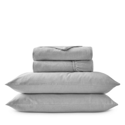 Christy Flannel Marl Solid Sheet Set  Queen
