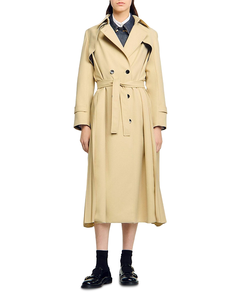 Click here for Sandro Belted Double Breasted Trench prices