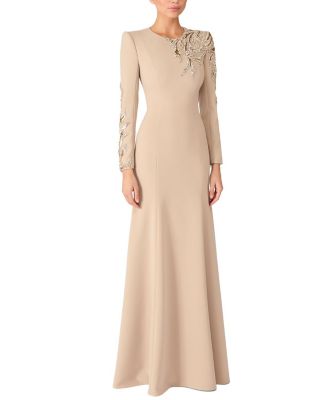Click here for Jenny Packham Honor Sequin-Embellished Maxi Gown prices